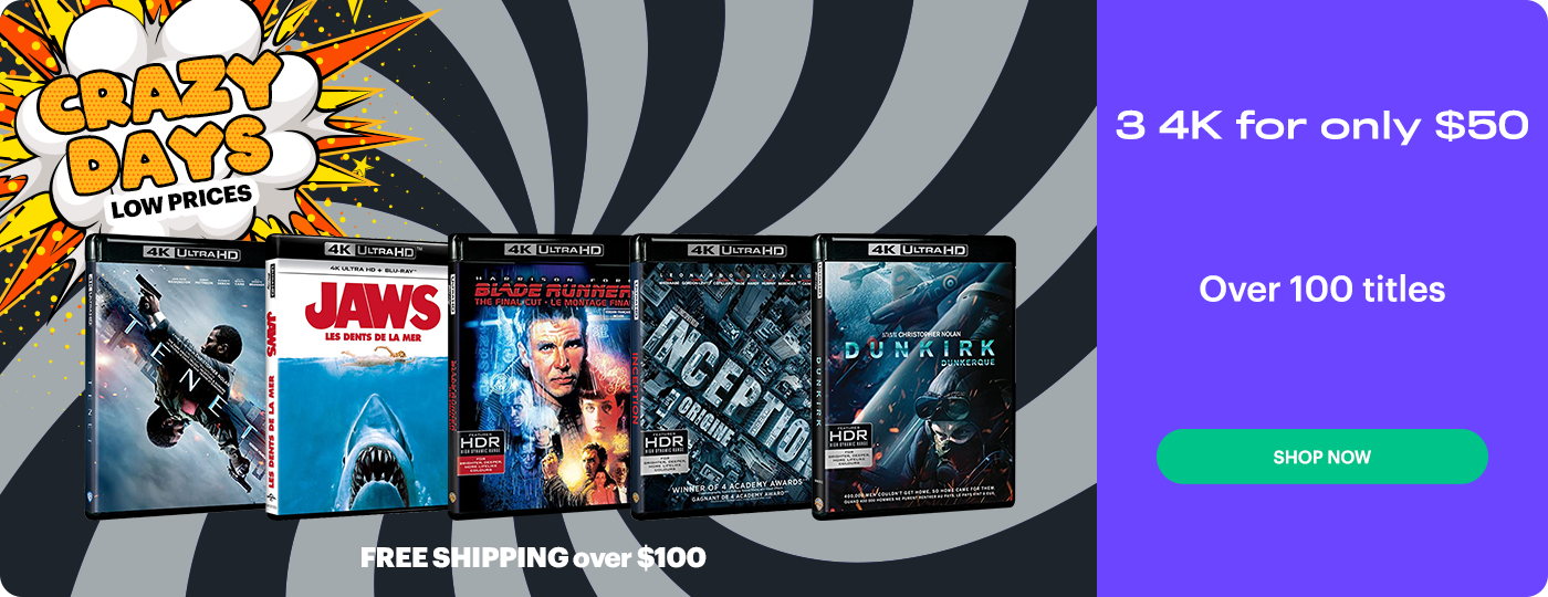 Crazy Days - 4K UHD 3 For $50 – GRUV Canada