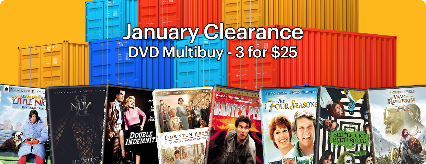 Jan Clearance - 3 for $25 DVD – GRUV Canada