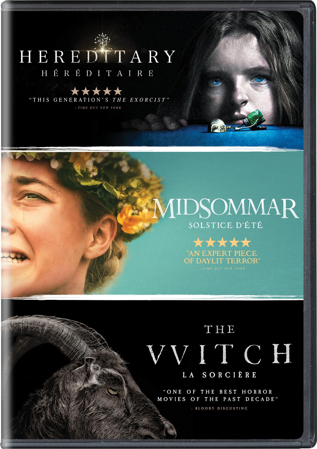 Horror Pack: Hereditary / Midsommar / The Witch [DVD] – GRUV Canada